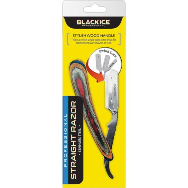 BLACK ICE STRAIGHT RAZOR [MULTI WOOD] (10PC/10BX/CS) – BSWBT